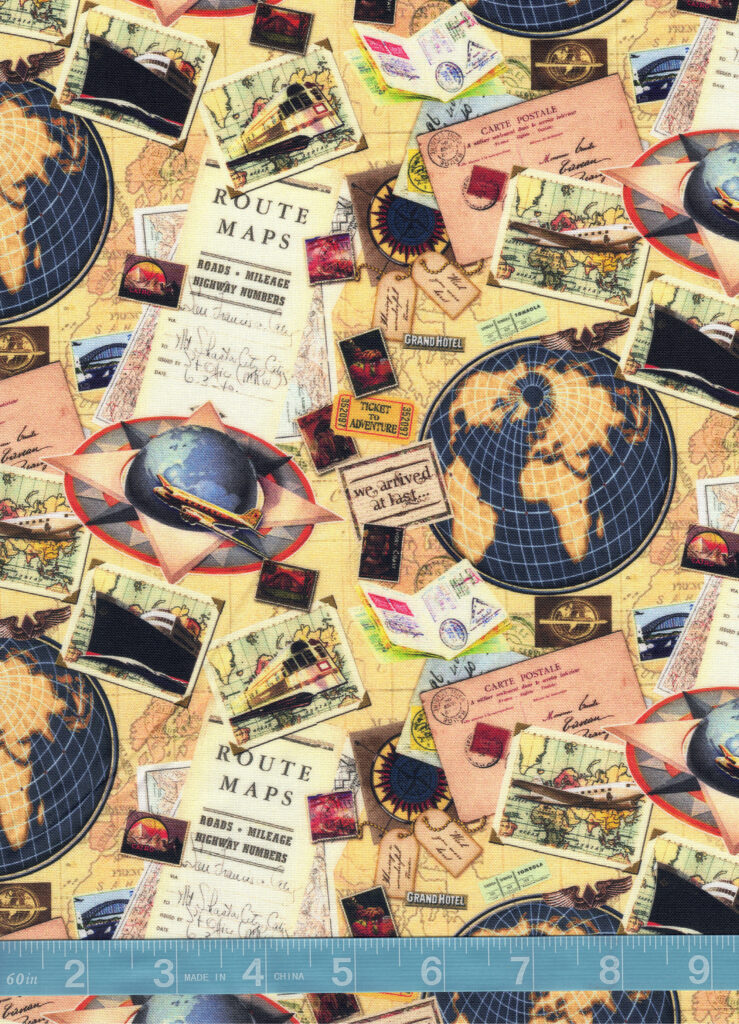 Bon Voyage Travel Quilt Cotton Fabric By The Yard - Merchlet