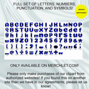 Coiny Galaxy 1 – DIGITAL Clipart Letters and Numbers - Merchlet