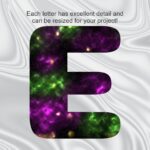 Coiny Galaxy 5 – DIGITAL Clipart Letters and Numbers - Merchlet