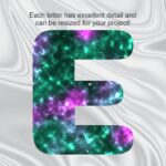 Coiny Galaxy 6 – DIGITAL Clipart Letters and Numbers - Merchlet