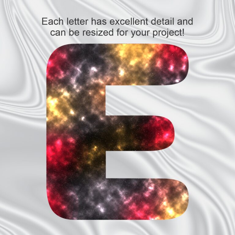 Coiny Galaxy 7 – DIGITAL Clipart Letters and Numbers - Merchlet