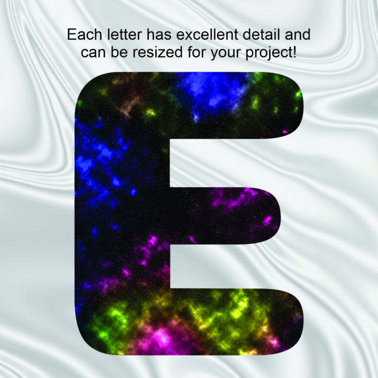 Coiny Galaxy 8 – DIGITAL Clipart Letters and Numbers - Merchlet