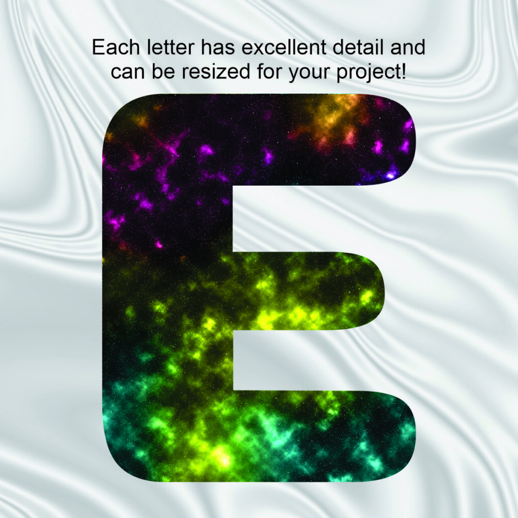 Coiny Galaxy 9 – DIGITAL Clipart Letters and Numbers - Merchlet