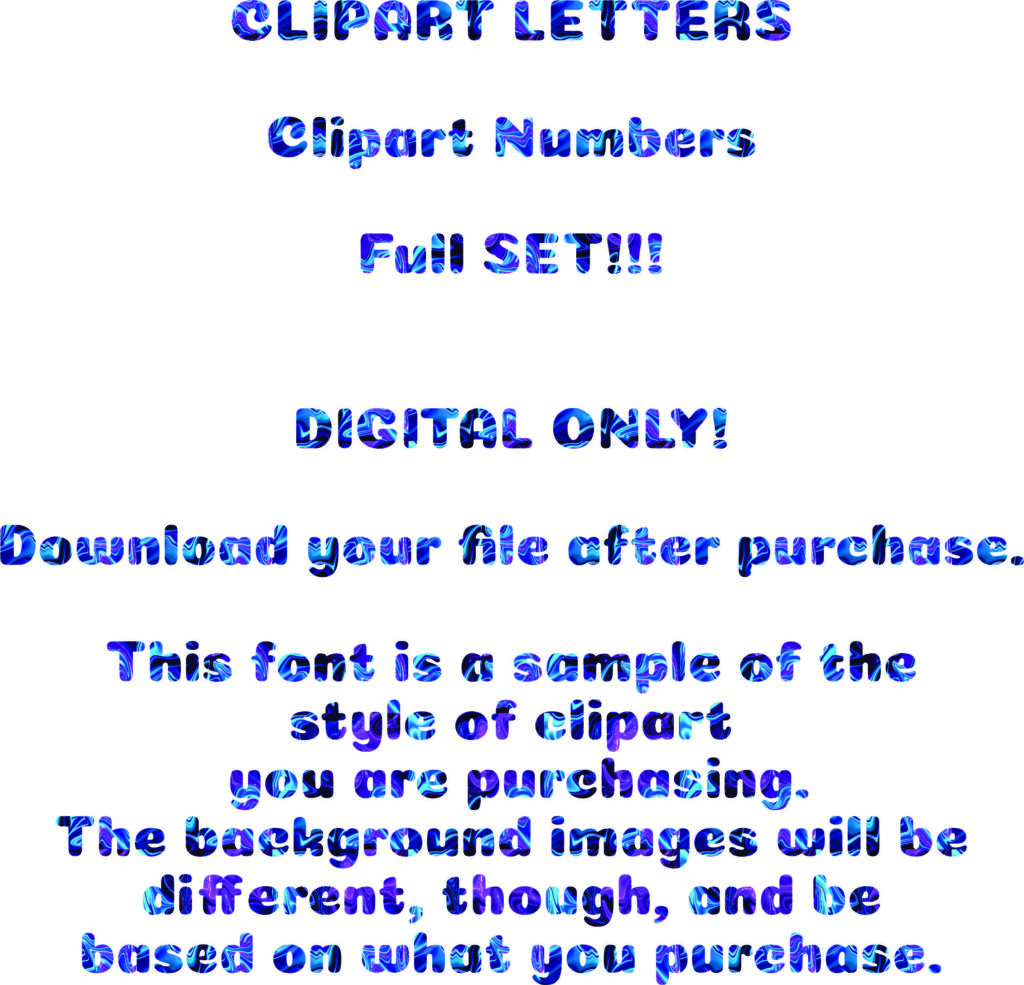 Coiny Galaxy 8 – DIGITAL Clipart Letters and Numbers - Merchlet
