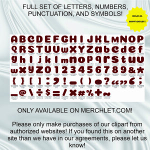 Coiny Small Roses – DIGITAL Clipart Letters and Numbers - Merchlet